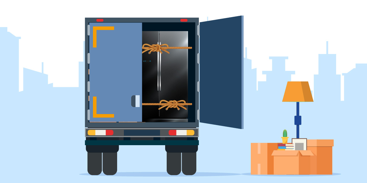 Step 7 - Load the fridge into the moving truck