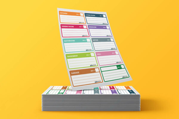 DIY free Printable Moving Labels | Zip Moving & Storage