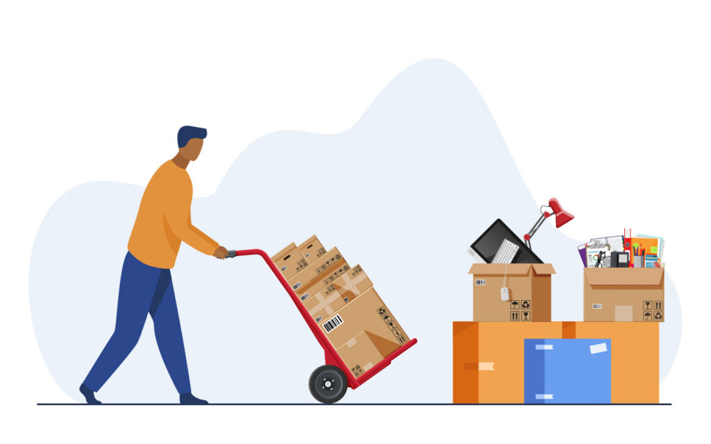 The main difference between moving dollies and hand trucks