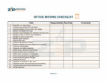 Download Office Moving Checklist Page 01