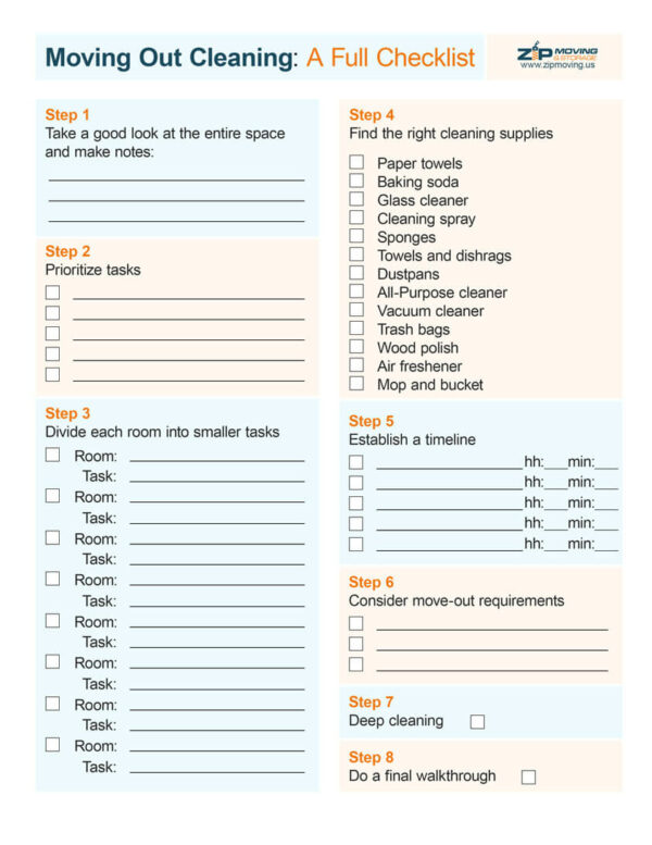 Pre-Move Cleaning: A Full Checklist | Zip Moving and Storage