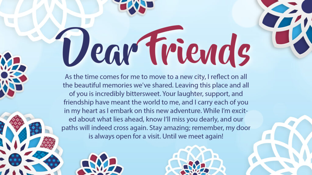 Download Dear Friends Message